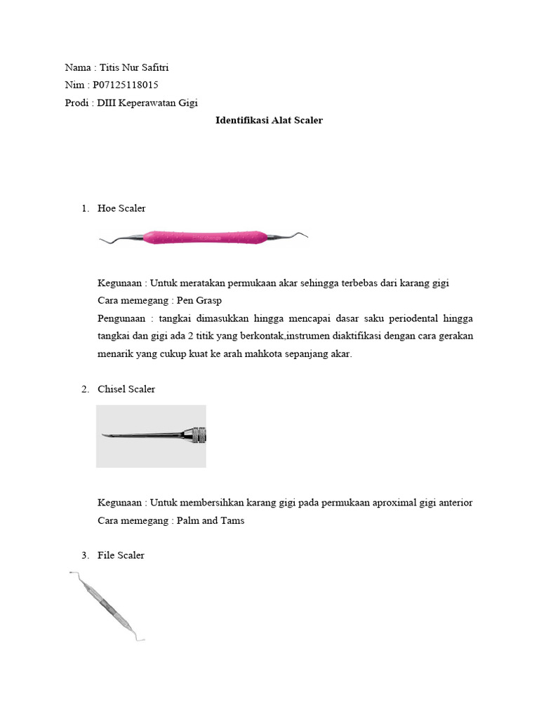 15 - Titis Nur - Alat Scaler | PDF | Kajian Bahasa Asing | Griya & Taman