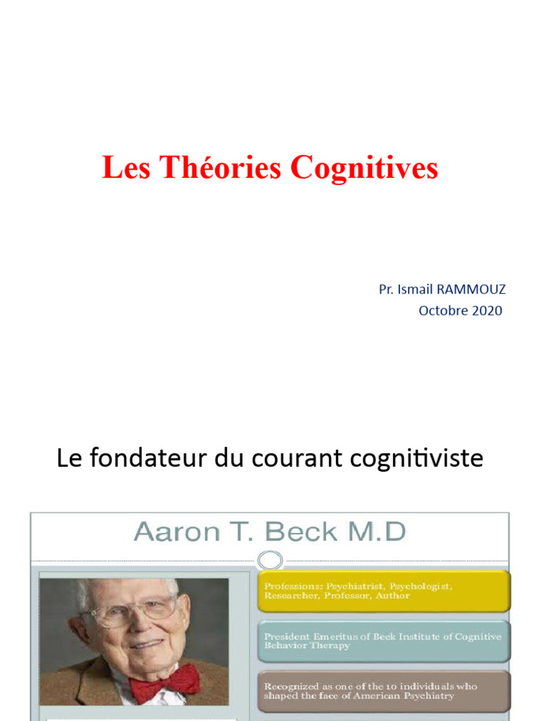 Theories Cognitives Oct 2020 | PDF | Émotions | Cognition