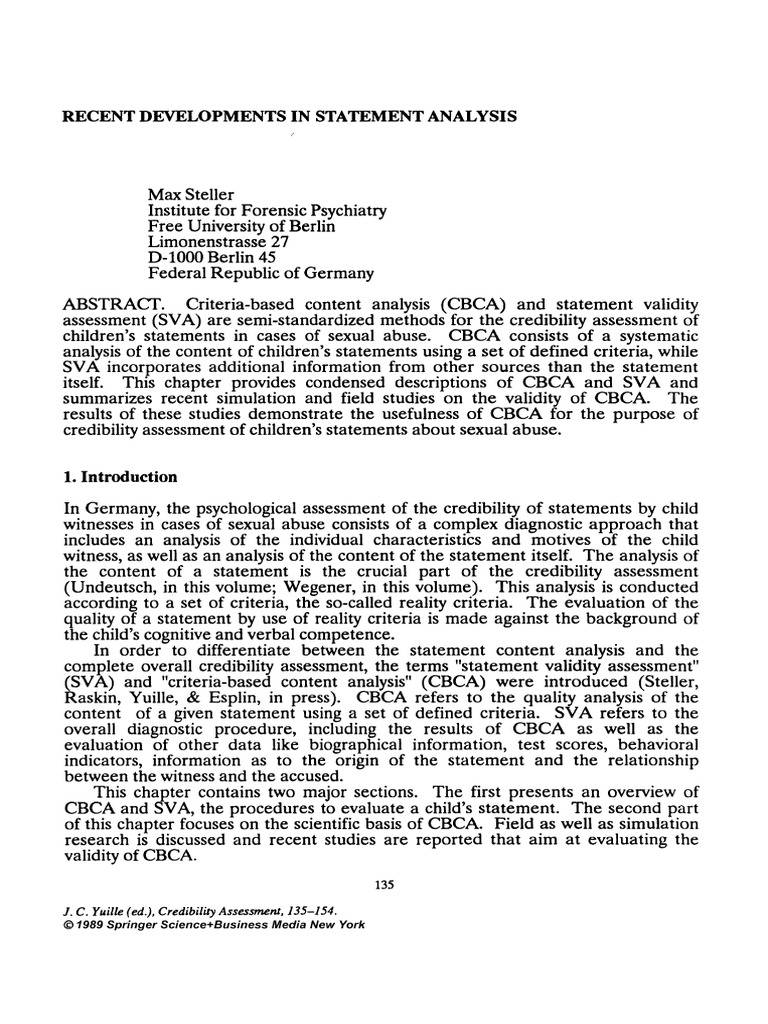 Steller 1989 Sva | PDF | Validity (Statistics) | Science