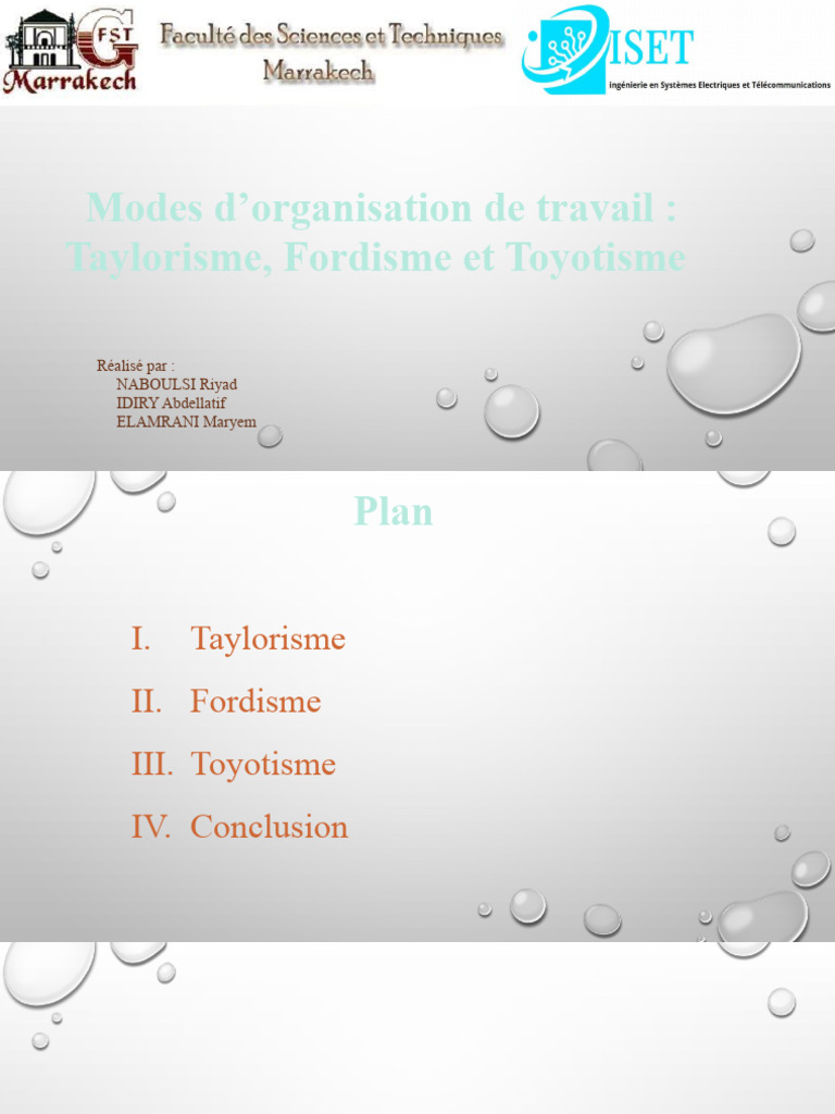 Exposé Management ISET | PDF | Processus d'affaires | Économie d'entreprise
