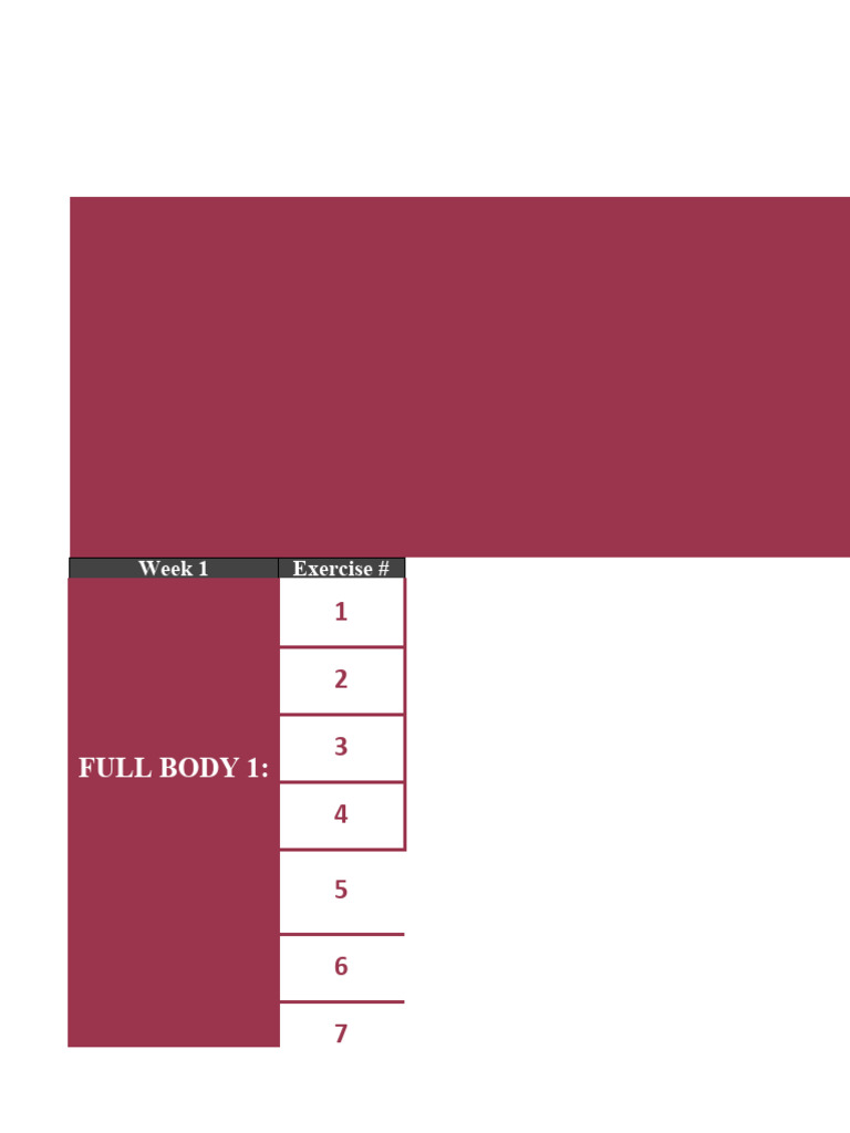 BBB Month 47 Workout Sheet | PDF | Human Anatomy | Management Of Obesity