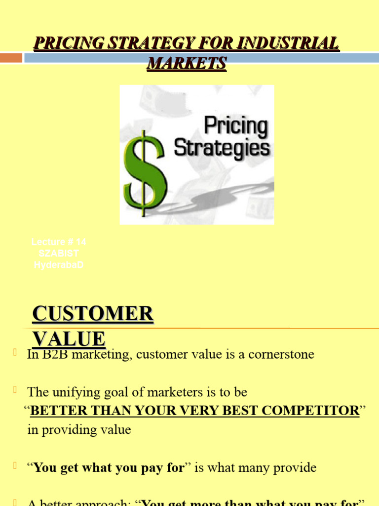 Ajmal - 1550 - 4118 - 1 - Pricing Strategy For Industrial Markets ...