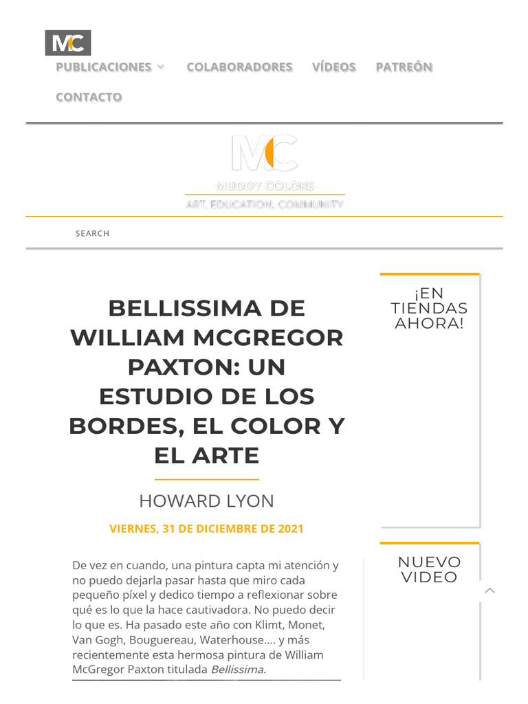 Bellissima de William McGregor Paxton - Un Estudio de Los Bordes, El ...