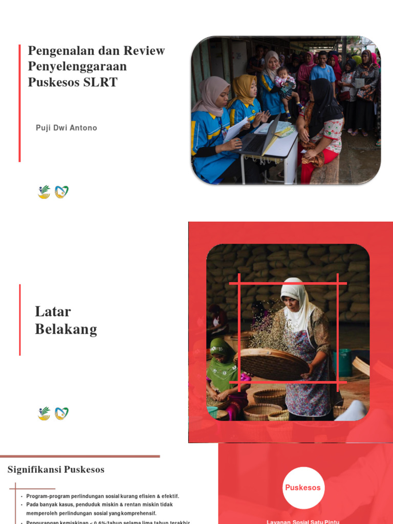 Bahan Paparan Review Dan Pengenalan Puskesos SLRT .Bandung | PDF | Ilmu Sosial
