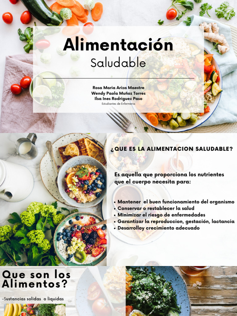 Presentación Alimentación y Nutrición Elegante y Versátil Fondo Fotográfico | PDF | Alimentos ...