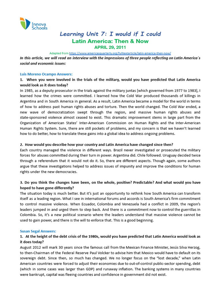 18 C0PIAS B1MAS2 - Week - 4 - Activity - 1 - Latin - America - Then ...