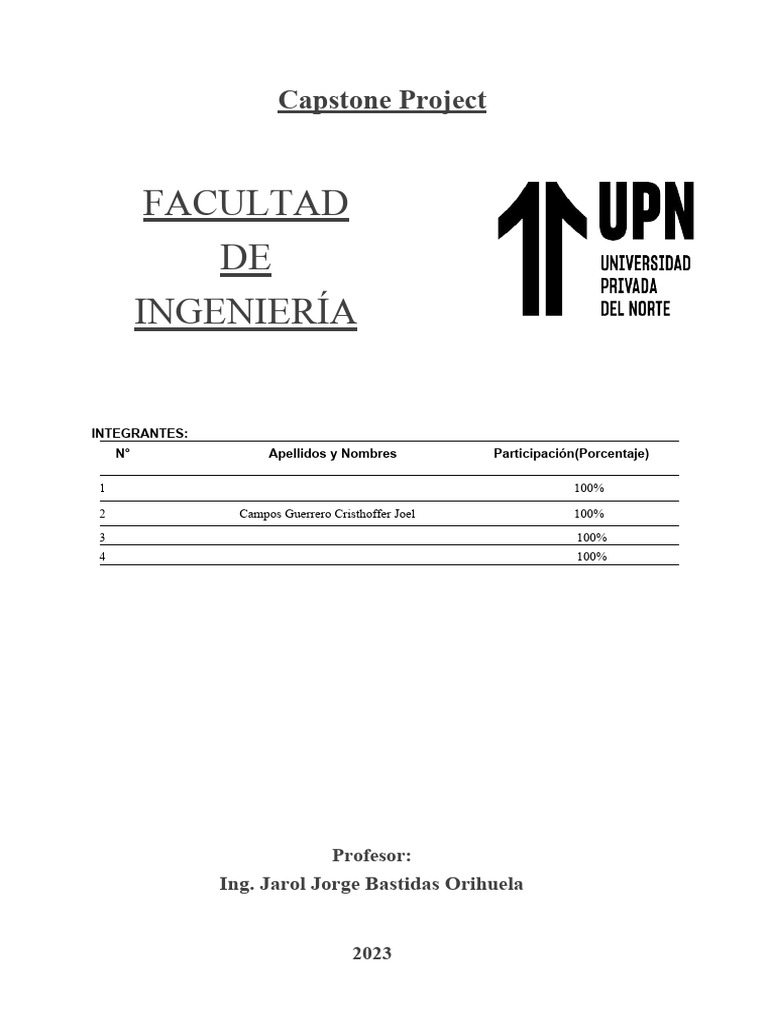 T1 Capstone Project | PDF