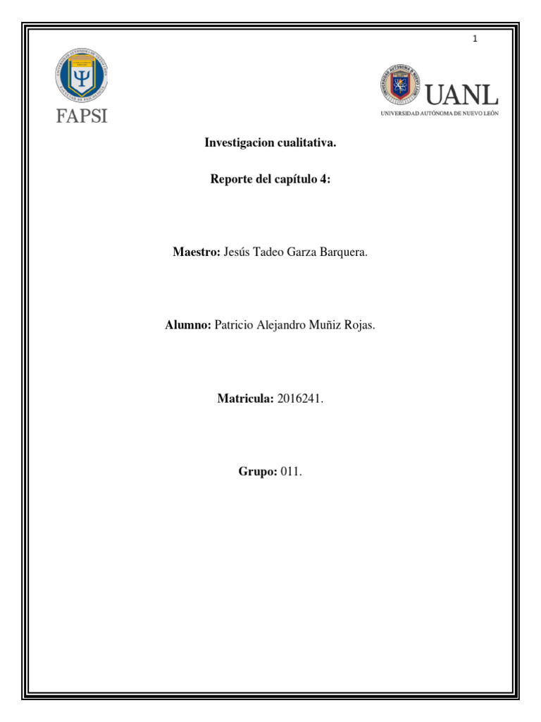 Investigacion Cualitativa - Cap 4 - PAMR | PDF | Experiencia | Cognición