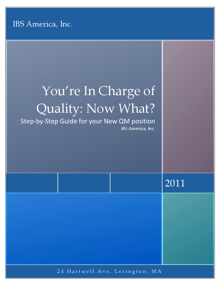You'Re in Charge of Quality | PDF