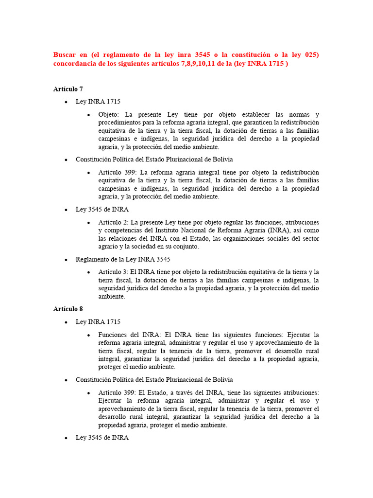 Practico Derecho | PDF | Reforma agraria | Propiedad
