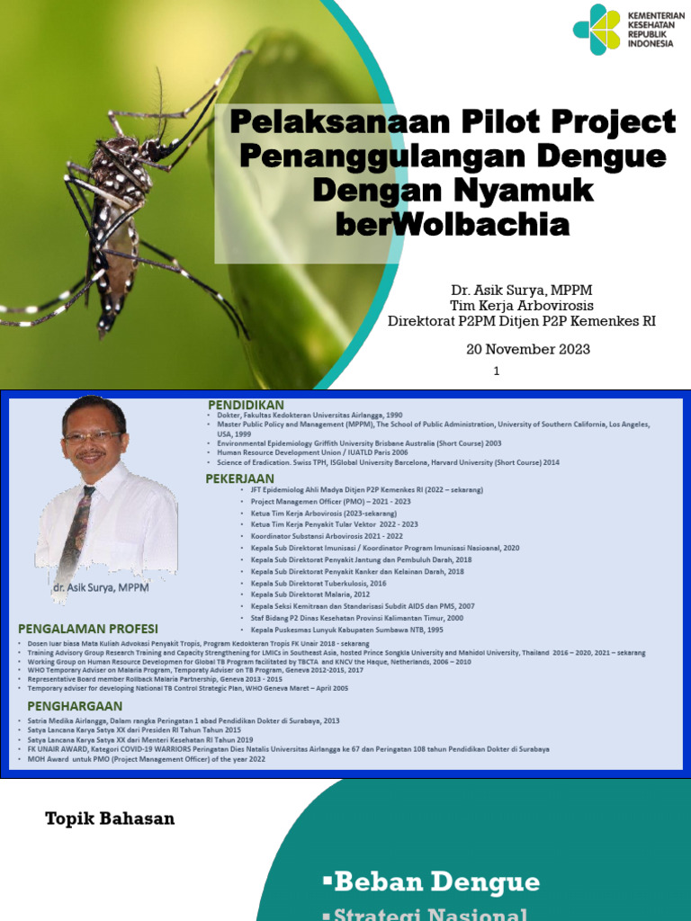V1 - Pelaksanaan Pilot Project Wolbachia Share | PDF