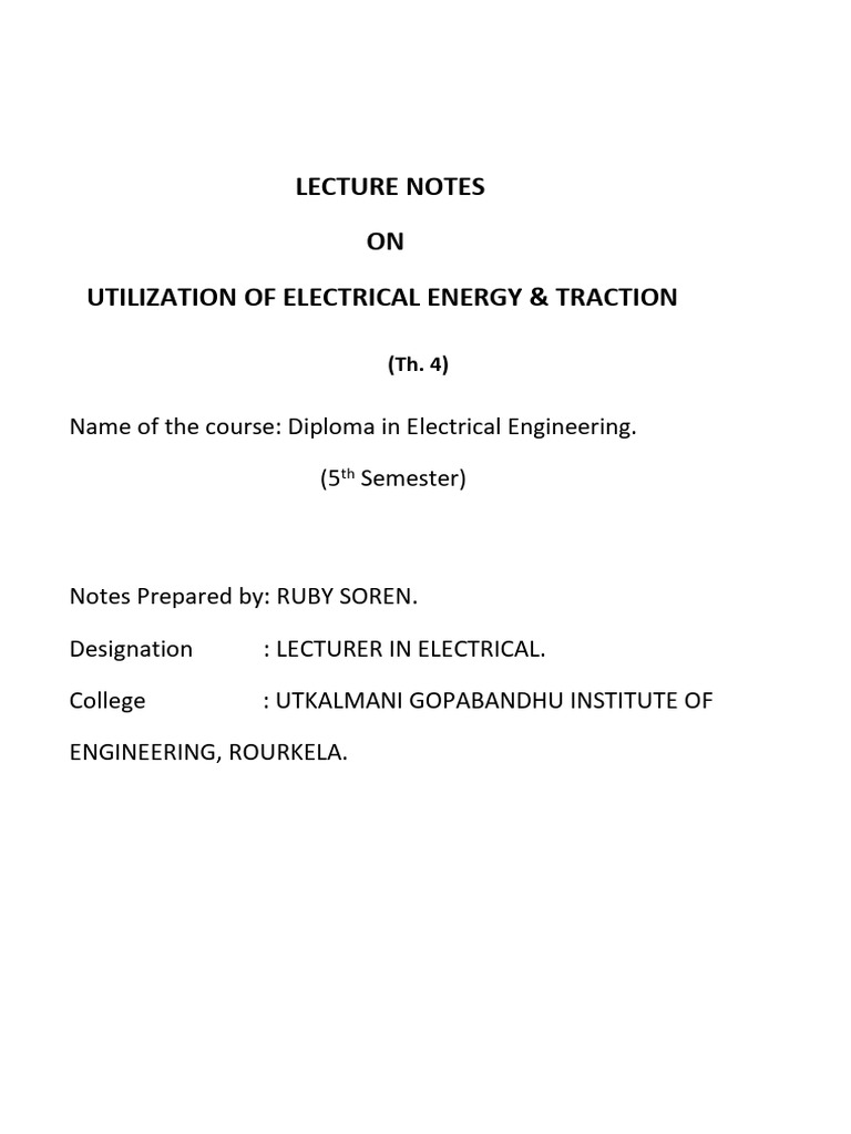 Lecture Notes 5th Sem Ueet 1679446229 | PDF | Construction | Welding
