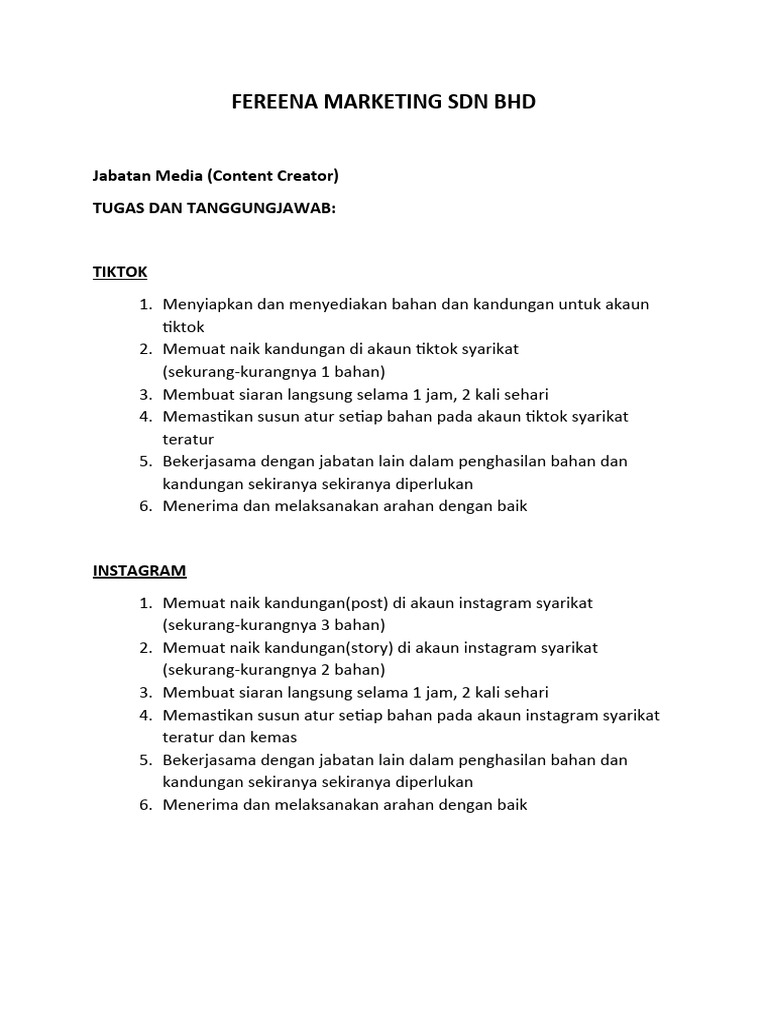 Job Skop Content Creator | PDF