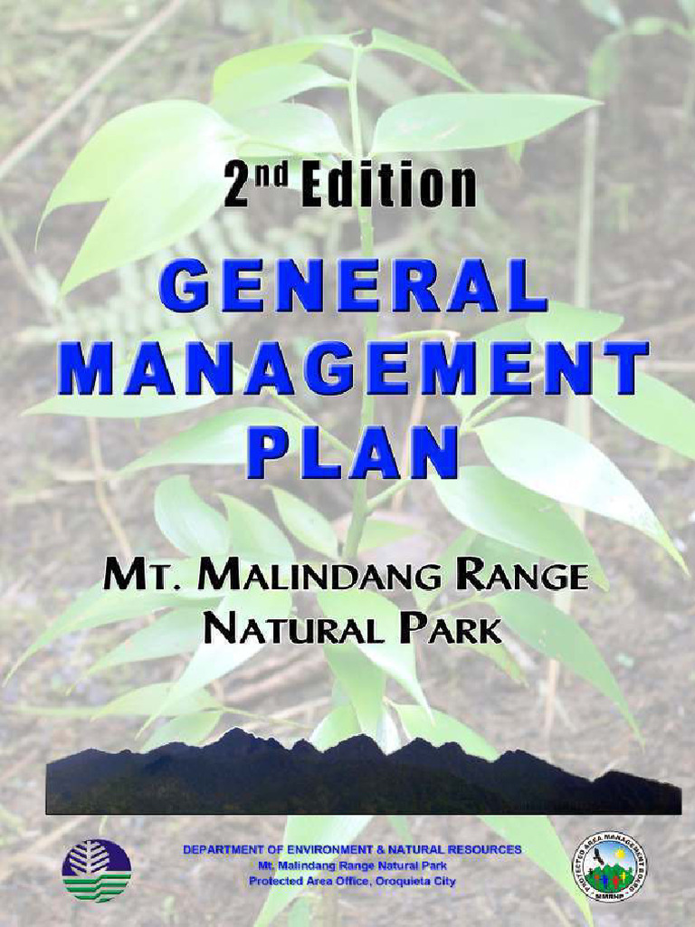 MT Malindang NP MGT Plan - 2nd Edition | PDF | Precipitation | Volcano