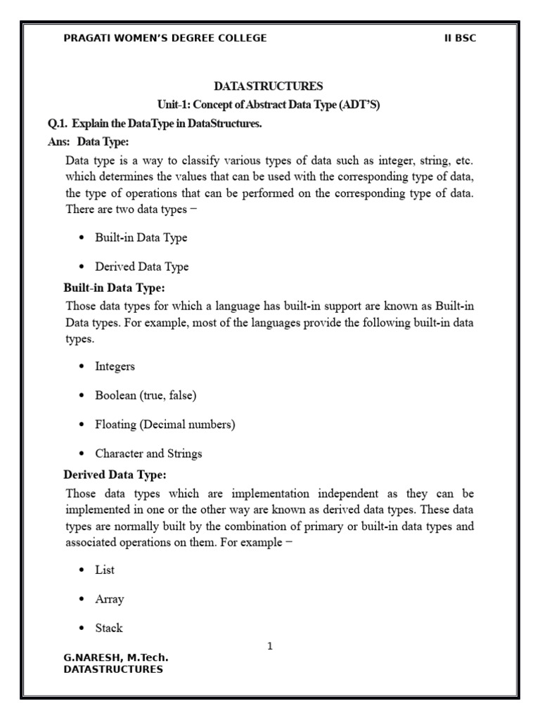 Data Structures | PDF | Data Type | Queue (Abstract Data Type)