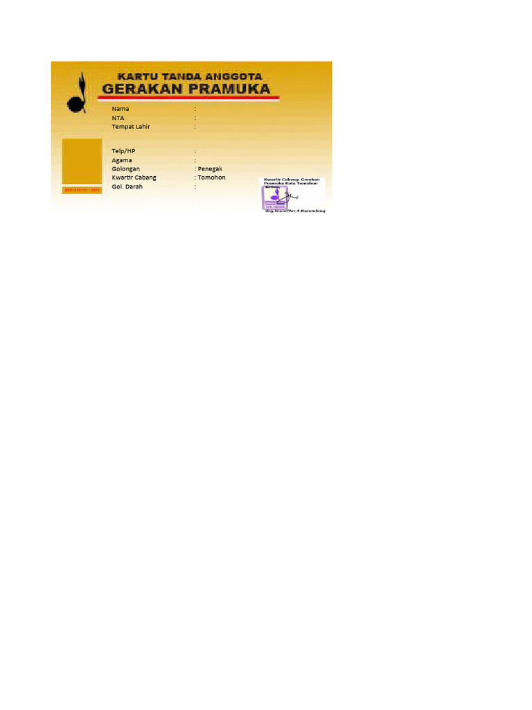 Contoh KTA New | PDF