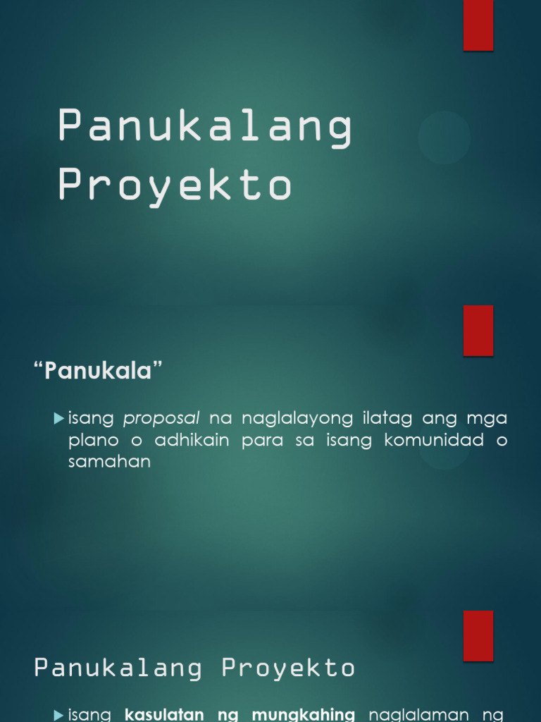 Panukalang Proyekto | PDF