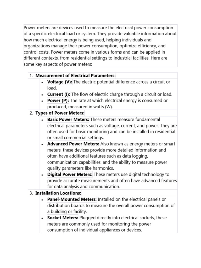 Power Meters | PDF | Energy Conservation | Wi Fi
