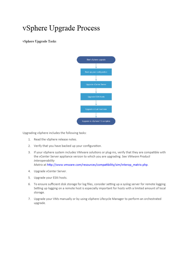 Vsphere Upgrade Process | PDF | Software | Computer Data