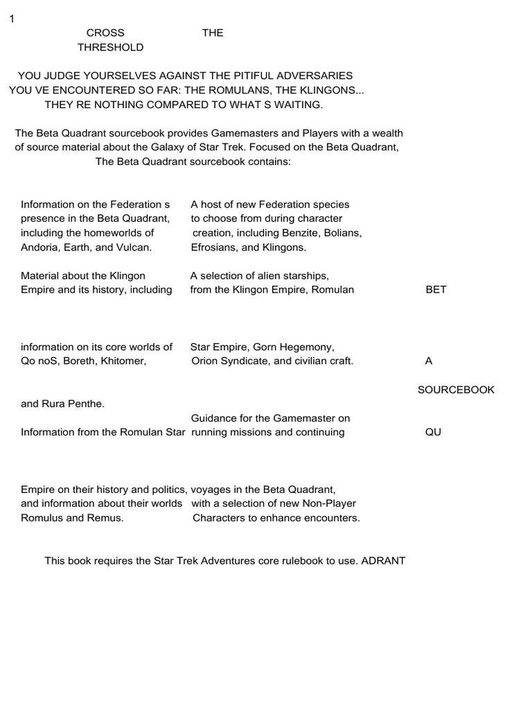 Tyty | PDF | United Federation Of Planets | Romulan