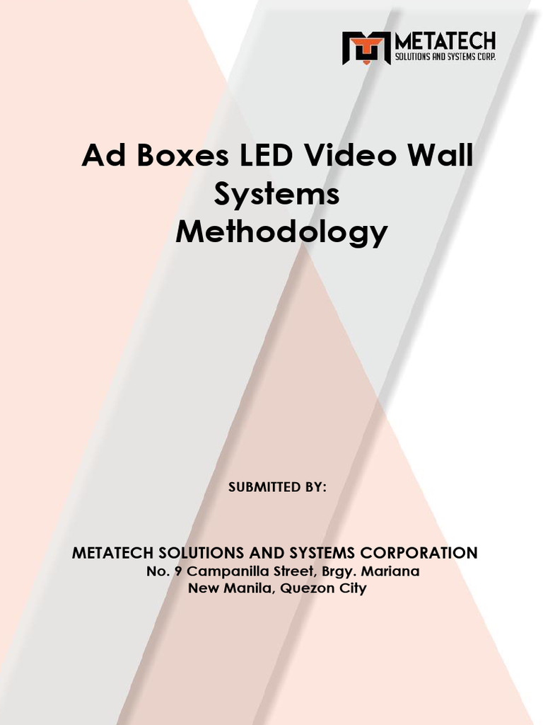Methodology - Ad Boxes Led Installation Cod | PDF | Scaffolding | Wall