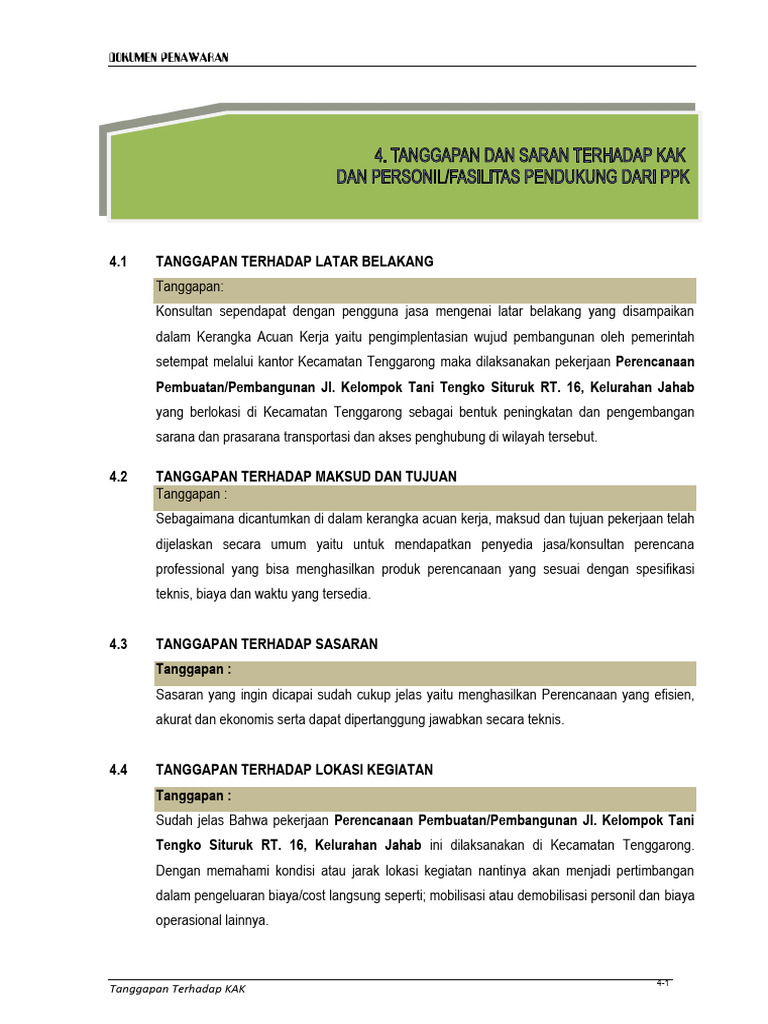 Proposal Teknis | PDF