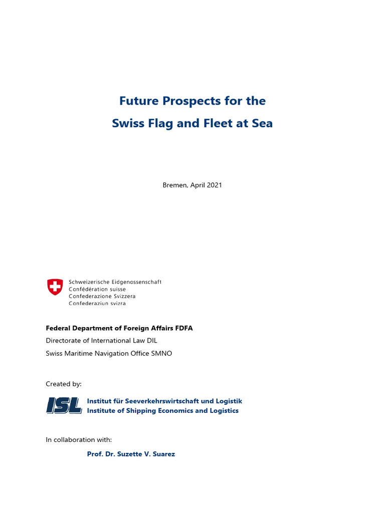 Future Prospects Swiss Flag Fleet Sea - EN | PDF | United Nations ...