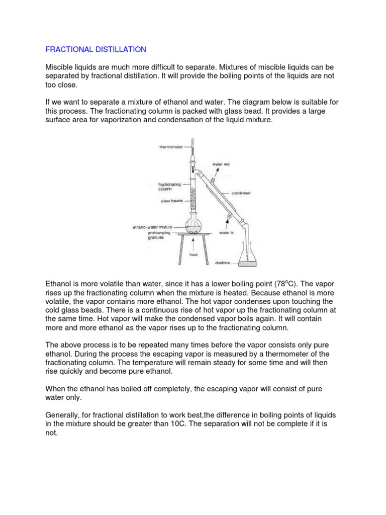 Fractional Distillation of Petroleum | PDF | Distillation | Petroleum