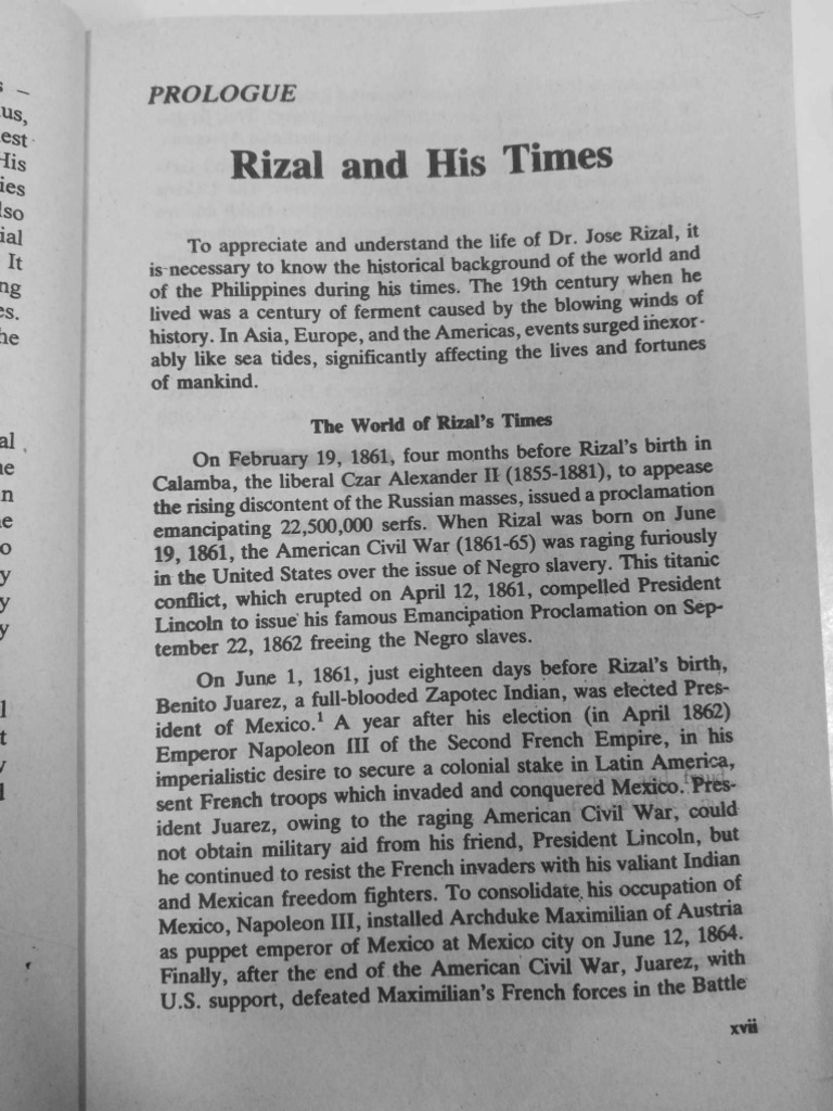 Rizal Book Prologue | PDF
