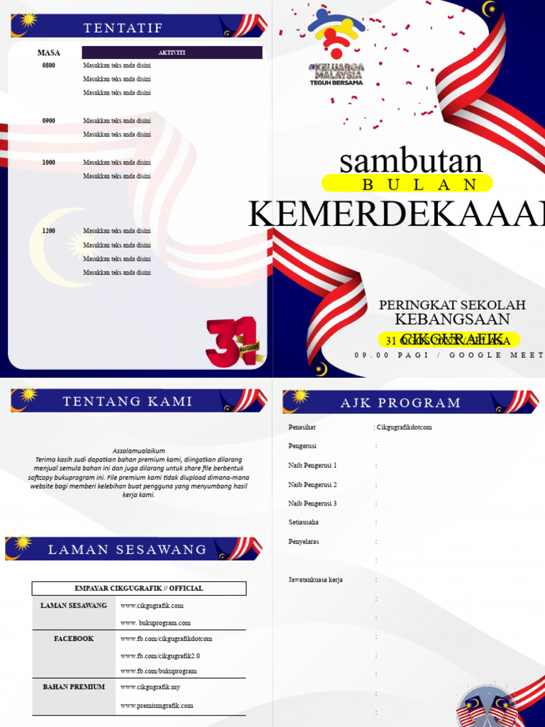 SHK22 - 3 - Template Buku Program (Cikgugrafik) | PDF