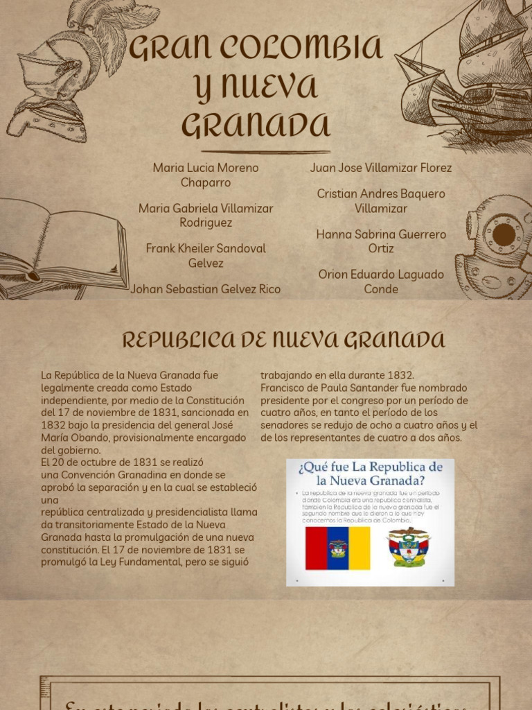 La Gran Colombia y Nueva Granada | Descargar gratis PDF | América del ...