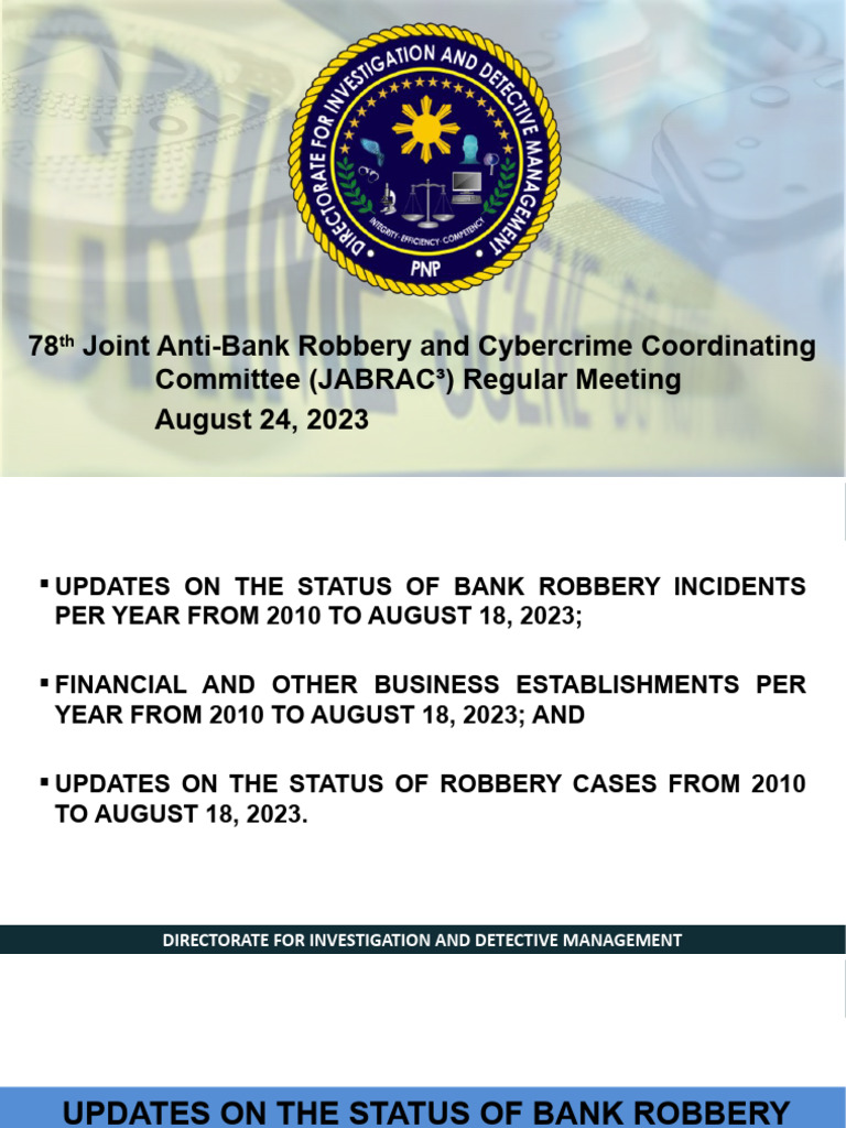 Sample Format Didm Presentation On 78th Jabraccc Regular Meeting | PDF ...