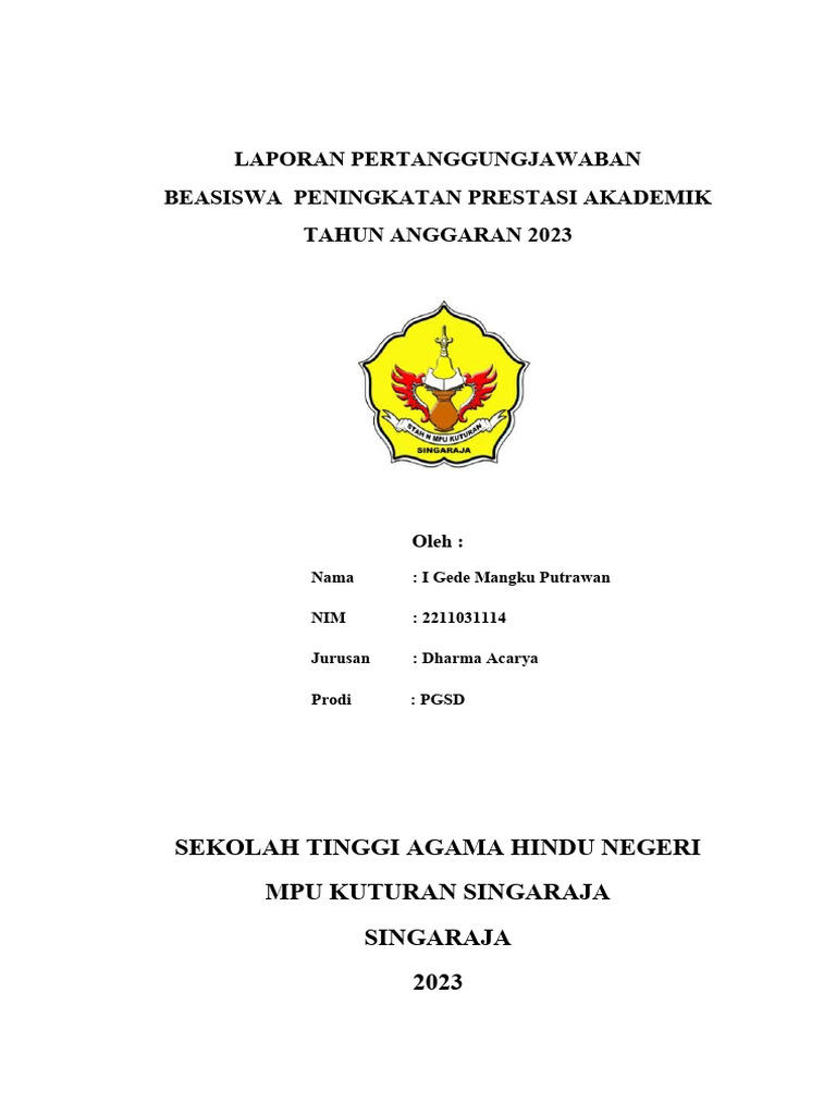 18 .Contoh LPJ Ppa | PDF