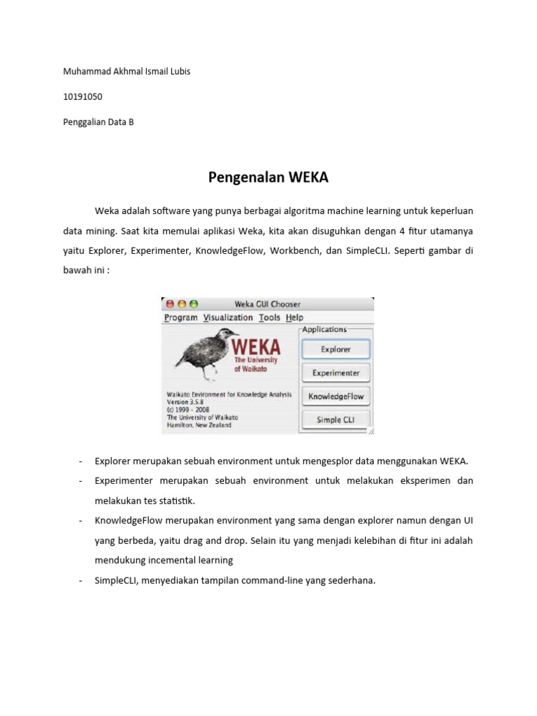 Pengenalan WEKA | PDF
