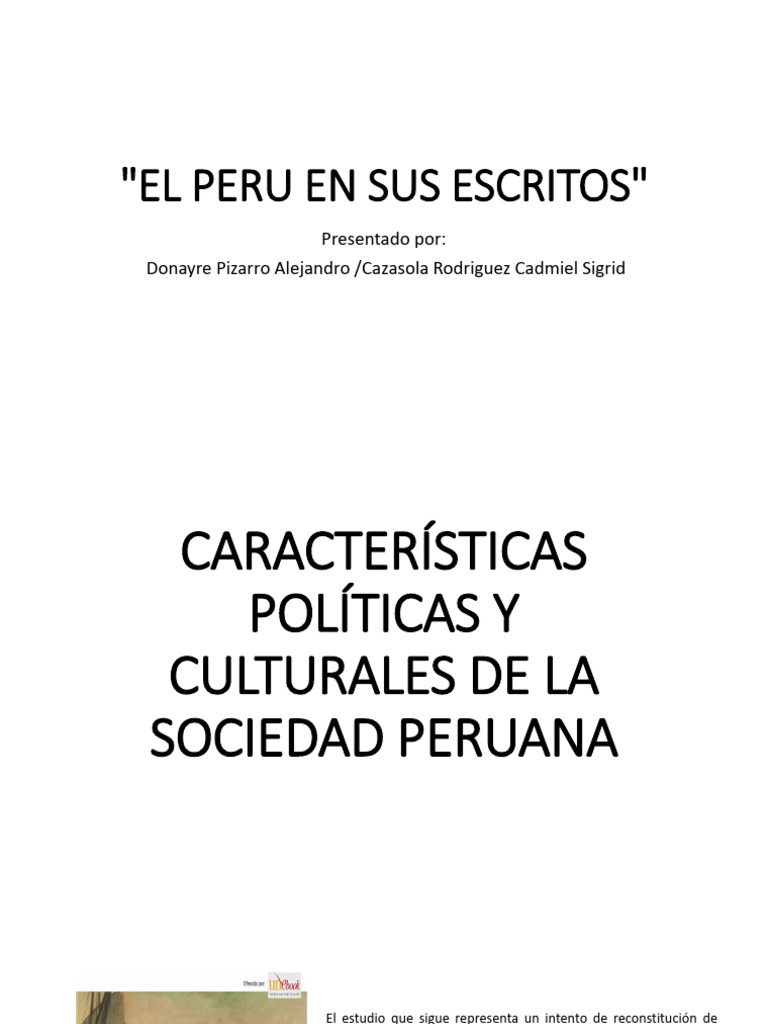 El Peru en Sus Escritos | PDF | Nación | Nueva españa