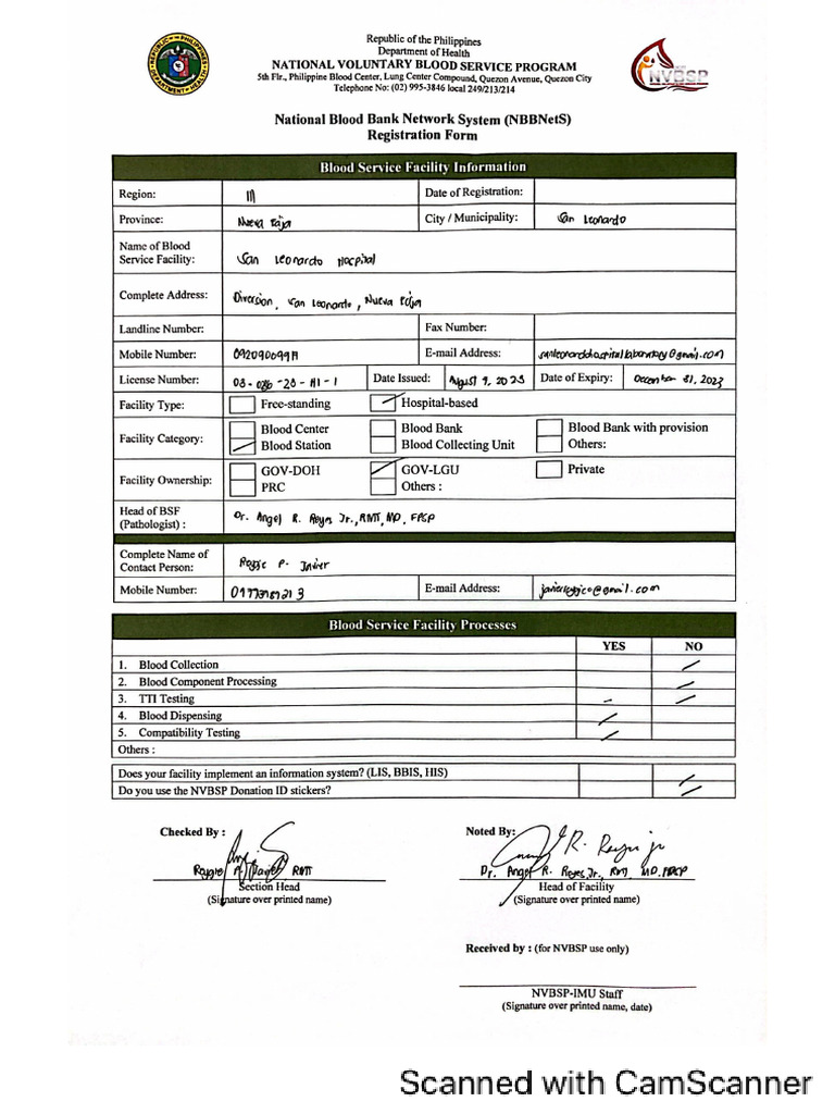 NBBNetS Registration Form | PDF