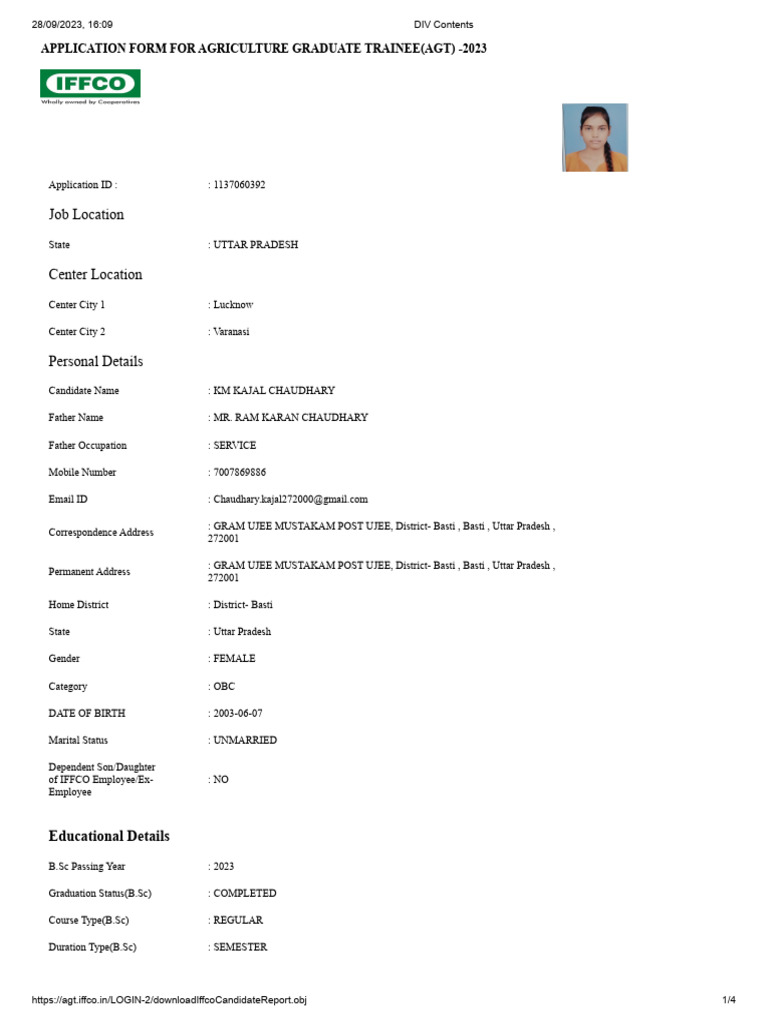 IFFCO AGT Application Overview | PDF | Agriculture | Horticulture