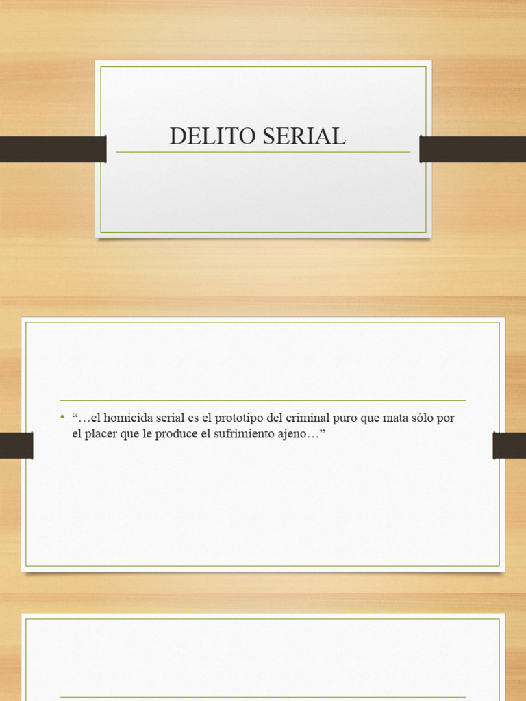 Delito Serial | PDF | Asesino en serie | Violencia