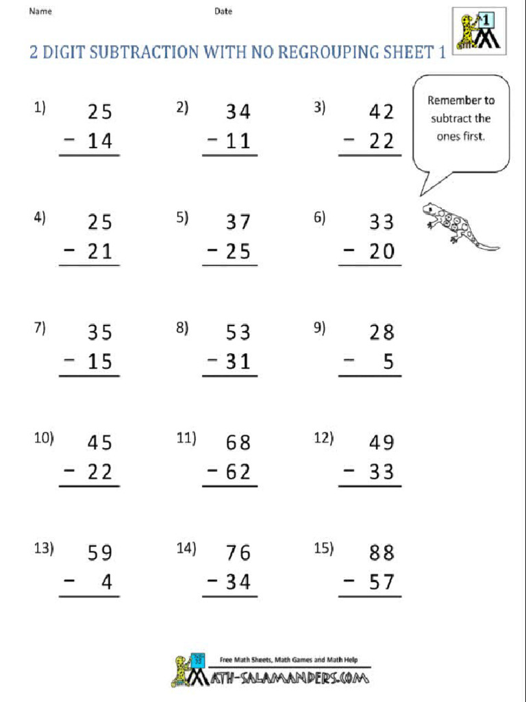 Numeracy Worksheets | PDF