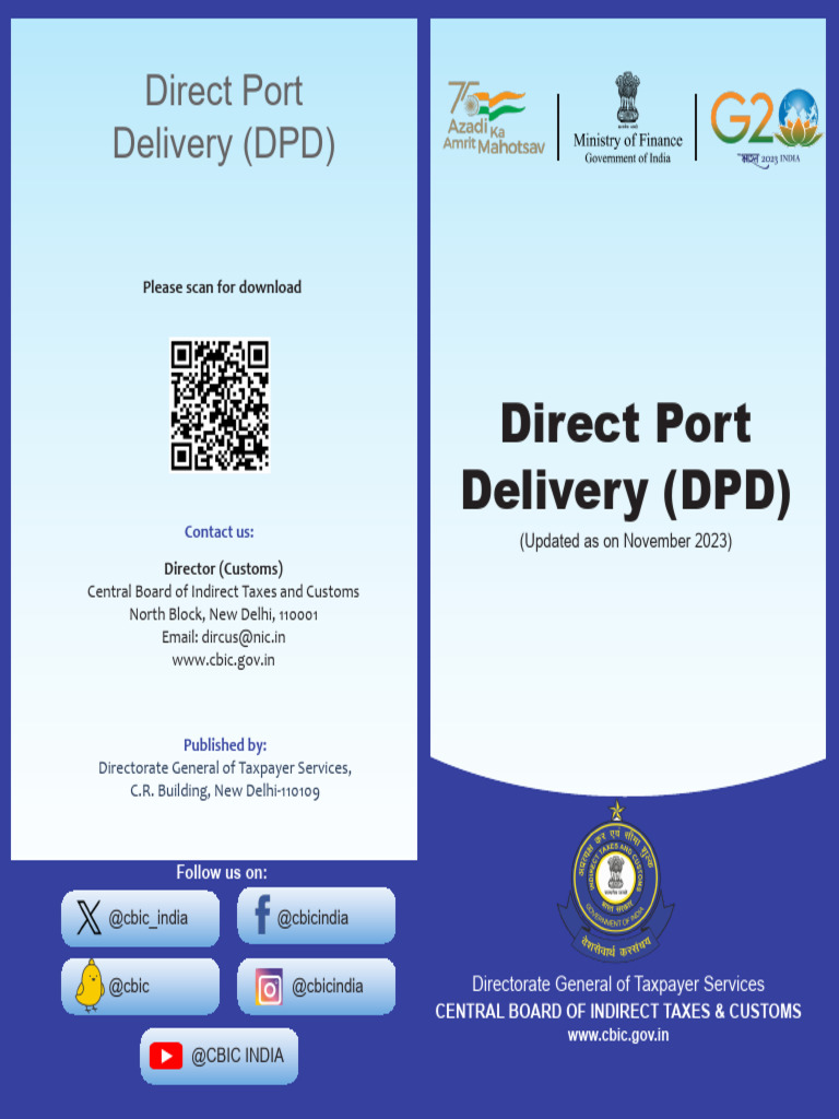 Direct Port Delivery DPD Nov | PDF | Cargo | Port