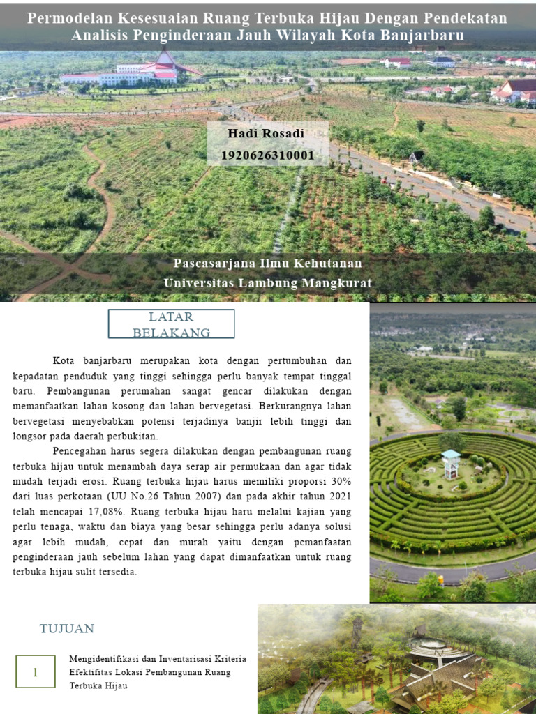 Permodelan Kesesuaian Ruang Terbuka Hijau Dengan Pendekatan Analisis Hasil 0213 | PDF