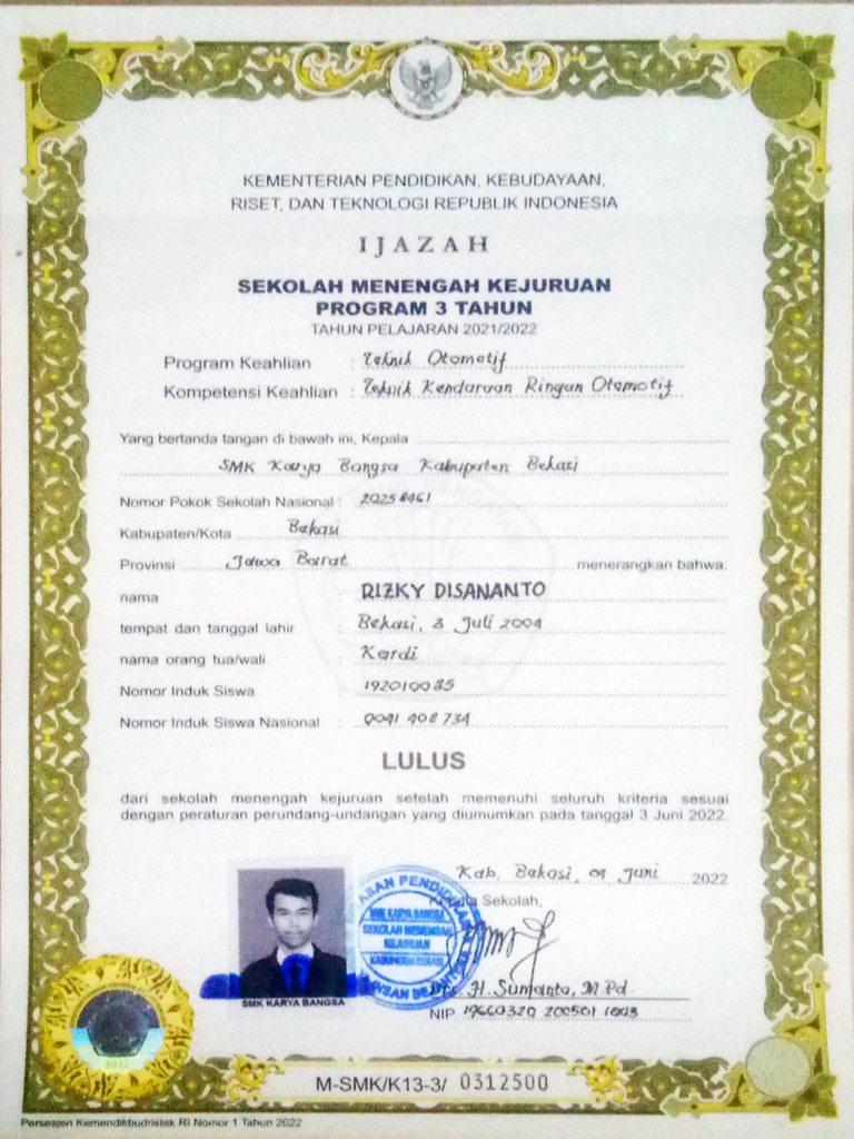 Ijazah 1 | PDF