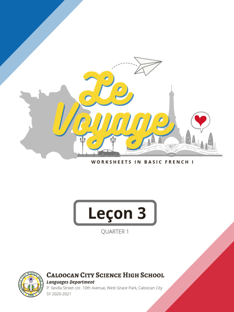 Leçon 3 : Voyage en Français I | PDF