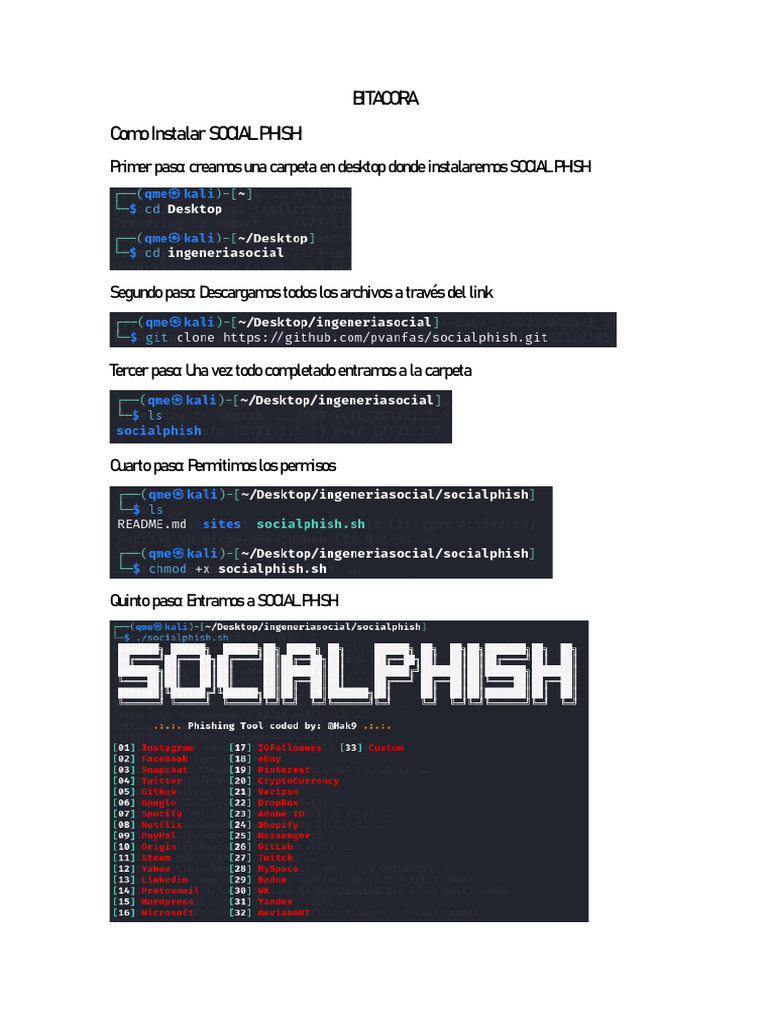 Guía de Instalación de Social Phish | PDF