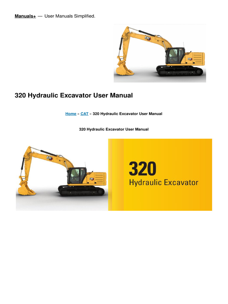 Cat 320 | PDF | Elevator | Transport