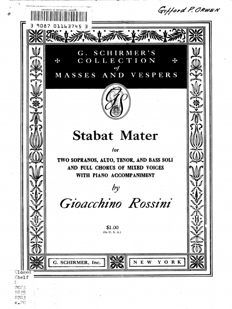 Stabat Mater Rossini | PDF