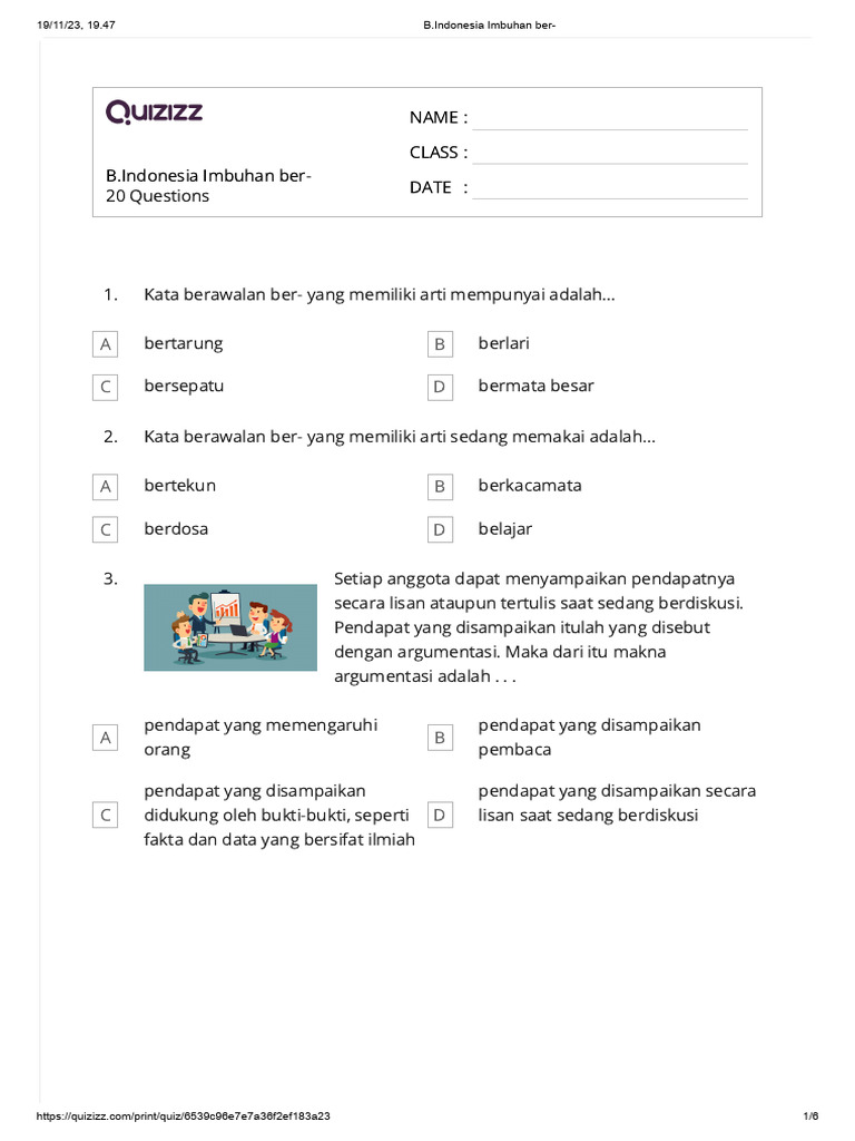 B.indonesia Imbuhan Ber | PDF