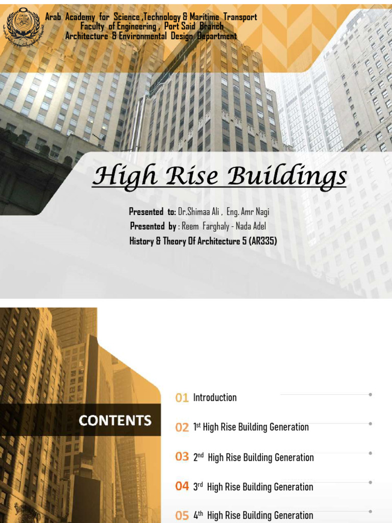 High-Rise Buildings | PDF | Architectural Design | Architecture