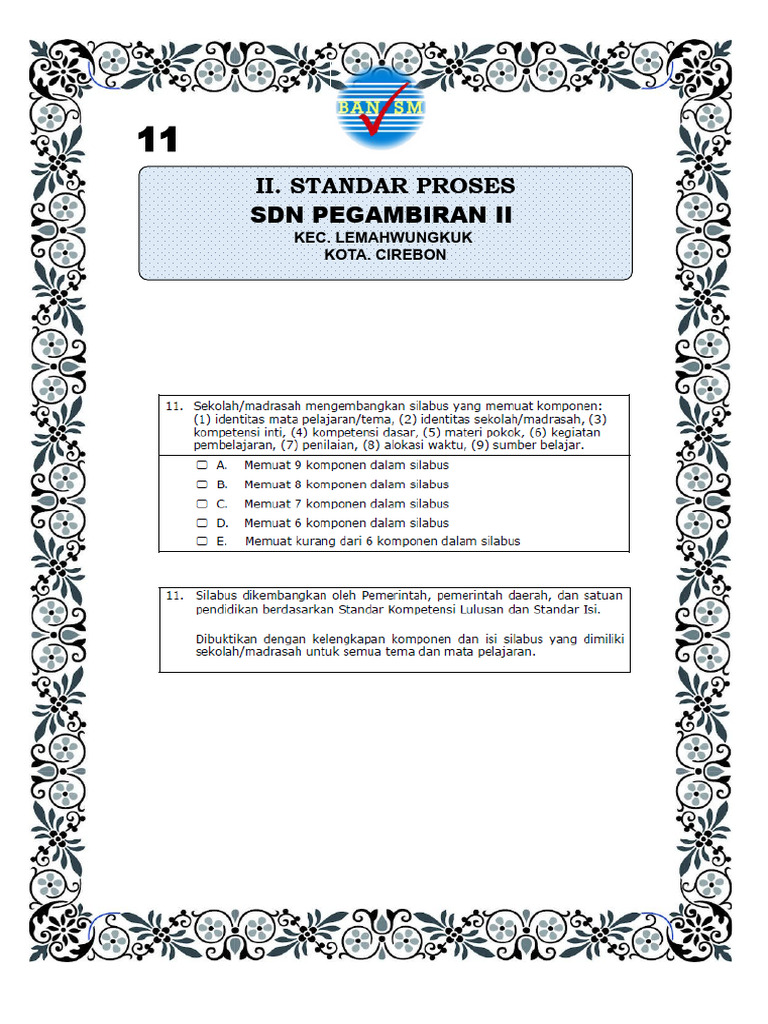 Identitas Map Standar Proses | PDF