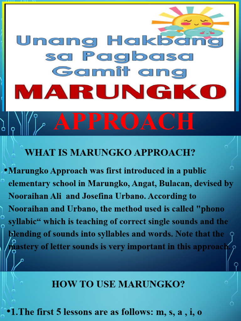 Marungko Approach | PDF